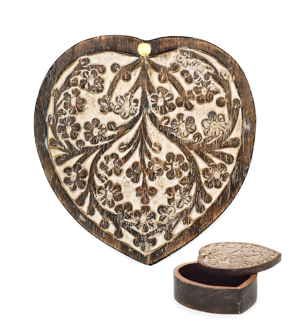 Antique Finish Pivot Box – B World Mart